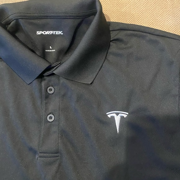 Tesla | Shirts | Tesla Employee Polo Shirt Dry Fit Breathable Polo ...